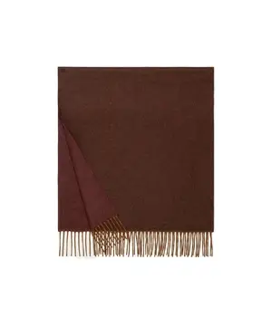 Loro Piana Two-tone Scarf - Java Brown Mixed/purple Mixed