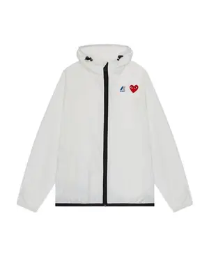 Play Comme Des Garcon Lightweight Hooded Jacket - White