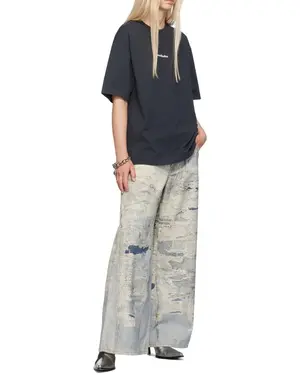 Acne Studios Logo Stamp Relaxed Fit T-shirt