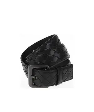 Bottega Veneta Intrecciato Belt - Black