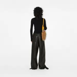 Burberry Ribbed-knit Jumper With Equestrian Knight Logo - Black