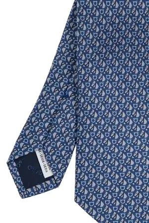 FERRAGAMO Logo Pattern Neck Tie