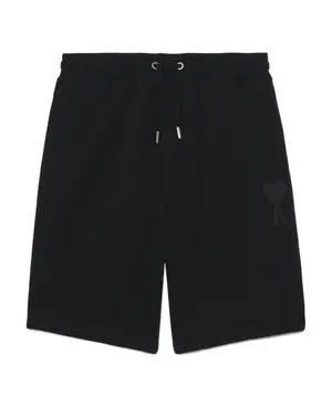 AMI Paris De Coeur Track Shorts - Black