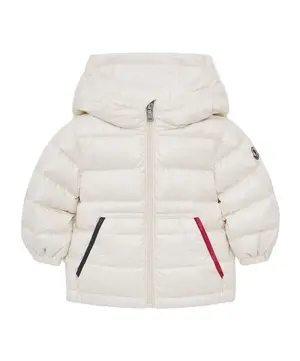 Moncler Icarus Hooded Short Down Jacket - White