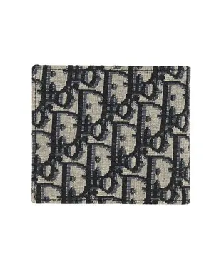 Dior Oblique Jacquard Compact Wallet