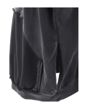 Balenciaga Tape Type Hoodie Oversized In Faded - Black