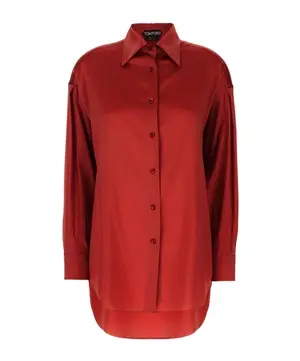 TOM FORD Long Sleeve Shirt - Red