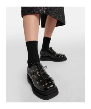 Simone Rocha Heart Toe Leather Platform Brogues