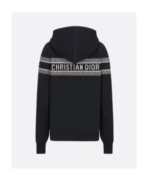 Dior Reversible Zipped Cardigan With Hood