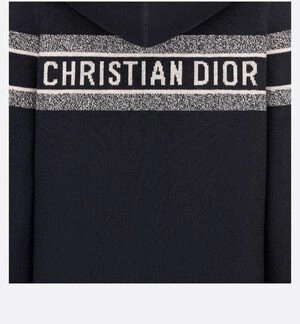 Dior Reversible Zipped Cardigan With Hood