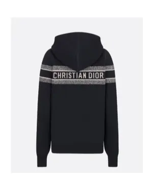 Dior Reversible Zipped Cardigan With Hood