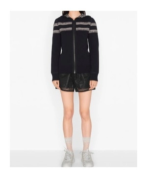 Dior Reversible Zipped Cardigan With Hood