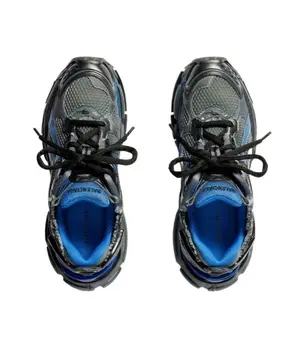 Balenciaga Runner Gradient Mesh Sneaker In Black/blue/grey