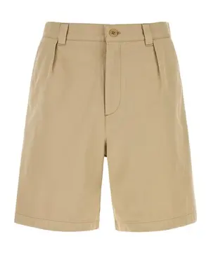 A.p.c. Straight Hem Pleated Shorts - Beige