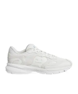 Celine Runner Sneaker In Calfskin, Suede Calfskin And Mesh - Fluorescent White
