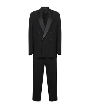 Giorgio Armani Two Piece Tailored Suit - Black