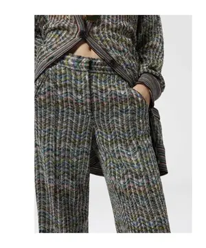 Missoni Zigzag-knit Sequin-embellished Trousers