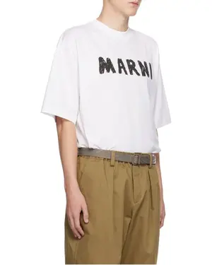 Marni Logo Printed Crewneck T-shirt