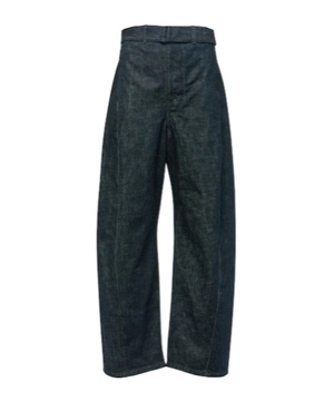 LEMAIRE High-rise Barrel-leg Jeans - Blue
