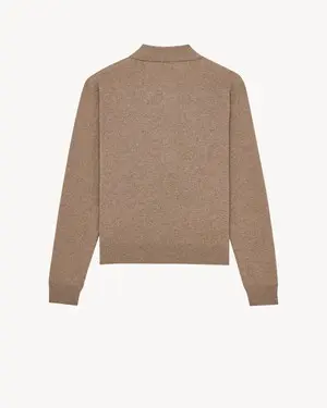 Saint Laurent Long-sleeved Polo Shirt