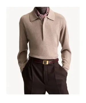 Saint Laurent Long-sleeved Polo Shirt