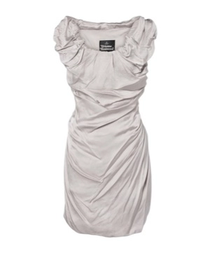 VIVIENNE WESTWOOD Ginnie Amber Draped Mini Dress - Grey