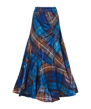 VIVIENNE WESTWOOD Plaid Maxi Skirt - Blue