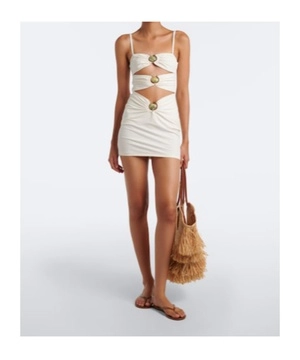 Christopher Esber Cutout Embellished Minidress