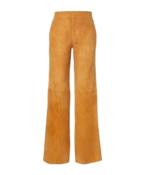 Ulla Johnson Freja Suede Flared Pants - Brown