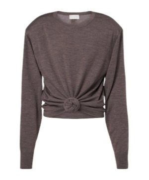 Magda Butrym Knit Top With Knotted Front