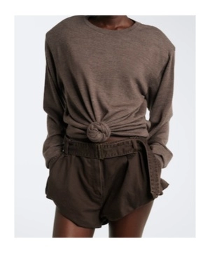 Magda Butrym Knit Top With Knotted Front