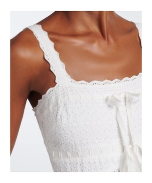 Ulla Johnson Constance Broderie Anglaise Midi Dress - White