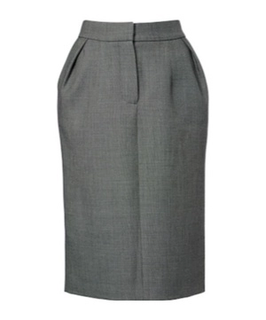 Magda Butrym Wool Pencil Skirt - Grey