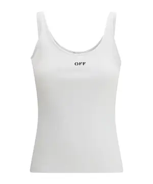 Off-White Crew Neck Vest - No