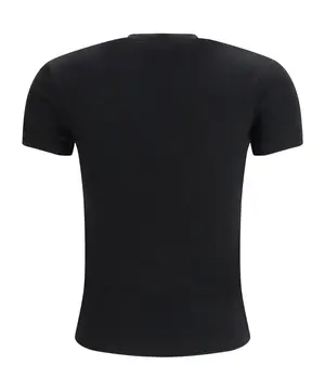 Off-White Off Stamp Ribbed Crewneck Top - Black