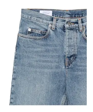 Off-White Logo Patch Straight Leg Jeans