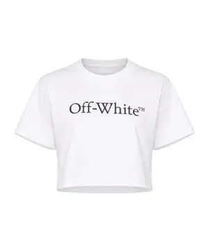 Off-White Off-White Cropped Logo T-Shirt No