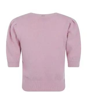 TWINSET Feather-embellished Knit Top