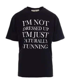 Elisabetta Franchi Lightweight Jersey T-shirt With Print
