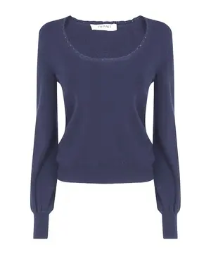 TWINSET Scalloped-edge Knit Top