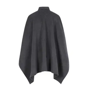 RÓHE Stand-collar Cape With Chinese Knotted Closures - Dark Gray