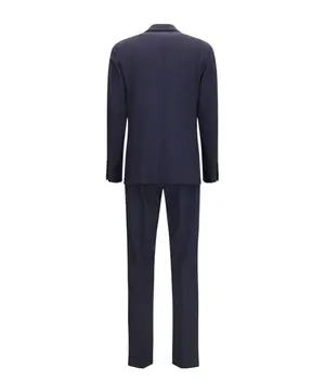 LARDINI Cropped Blazer Straight-leg Suit