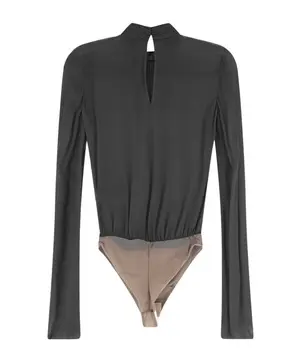 Elisabetta Franchi Pleated High-neck Bodysuit