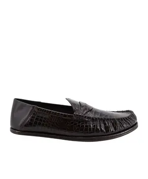 TOM FORD Round Toe Loafers - Black