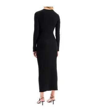 Christopher Esber Orbit Ruched Long Sleeve Dress