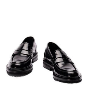 Dolce & Gabbana Dolce Gabbana Logo Plaque Round Toe Loafers