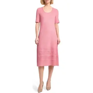 Misook Mixed Stitch Sweater Dress