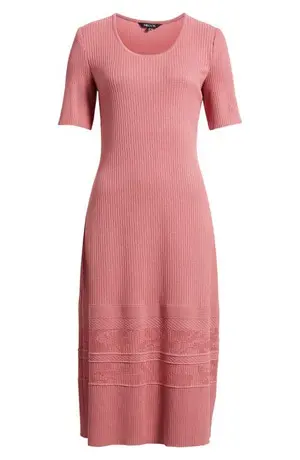 Misook Mixed Stitch Sweater Dress