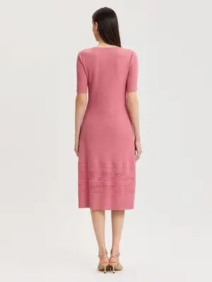 Misook Mixed Stitch Sweater Dress
