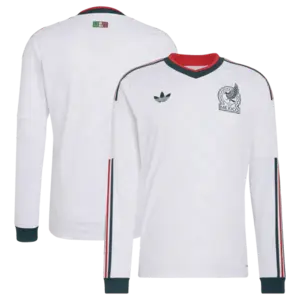 Adidas Mexico National Team 2026 Away Replica Long Sleeve Jersey - White